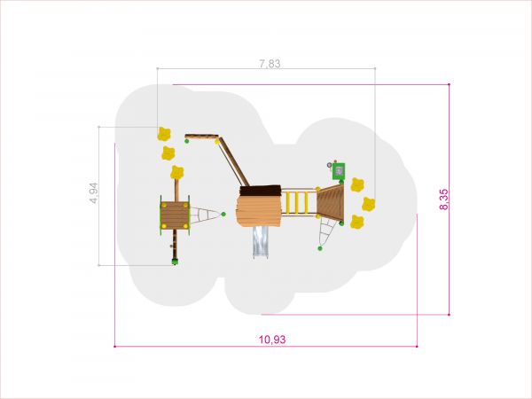 Alice’s house, Slides, Playground equipment | LARS LAJ® (13155)