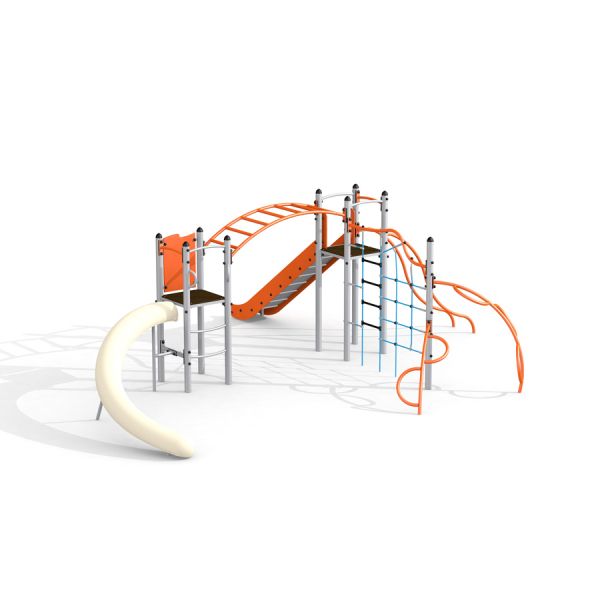 Orion single slide, steel structure, Slides, Playground equipment ...