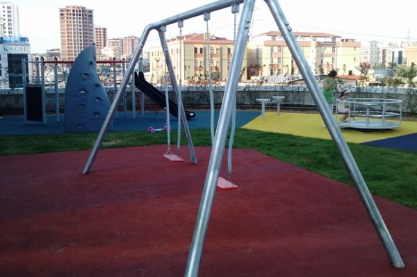 Double Silver Swing, Swings, Playground equipment | LARS LAJ® (12162)