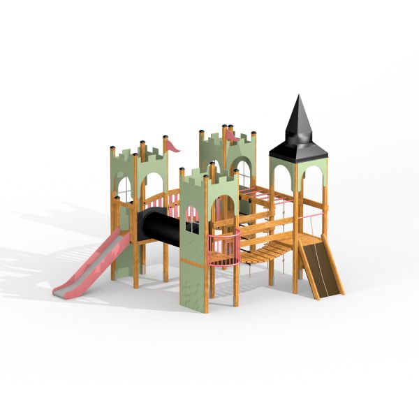 Camelot castle with slide, Slides, Playground equipment | LARS LAJ® (10435)