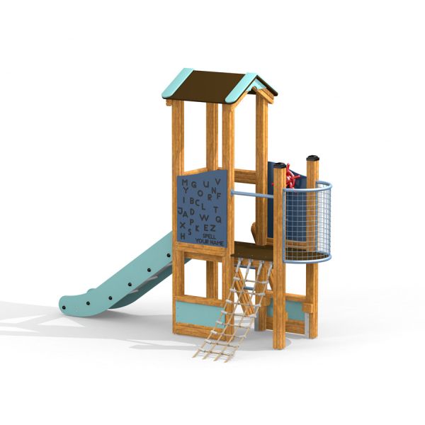 Pixie playhouse with slide, Slides, Playground equipment | LARS LAJ® (10850)