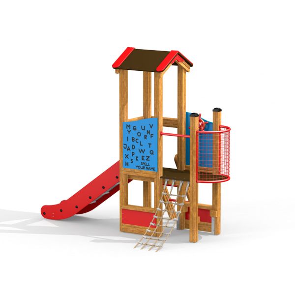 Pixie playhouse with slide, Slides, Playground equipment | LARS LAJ® (10850)